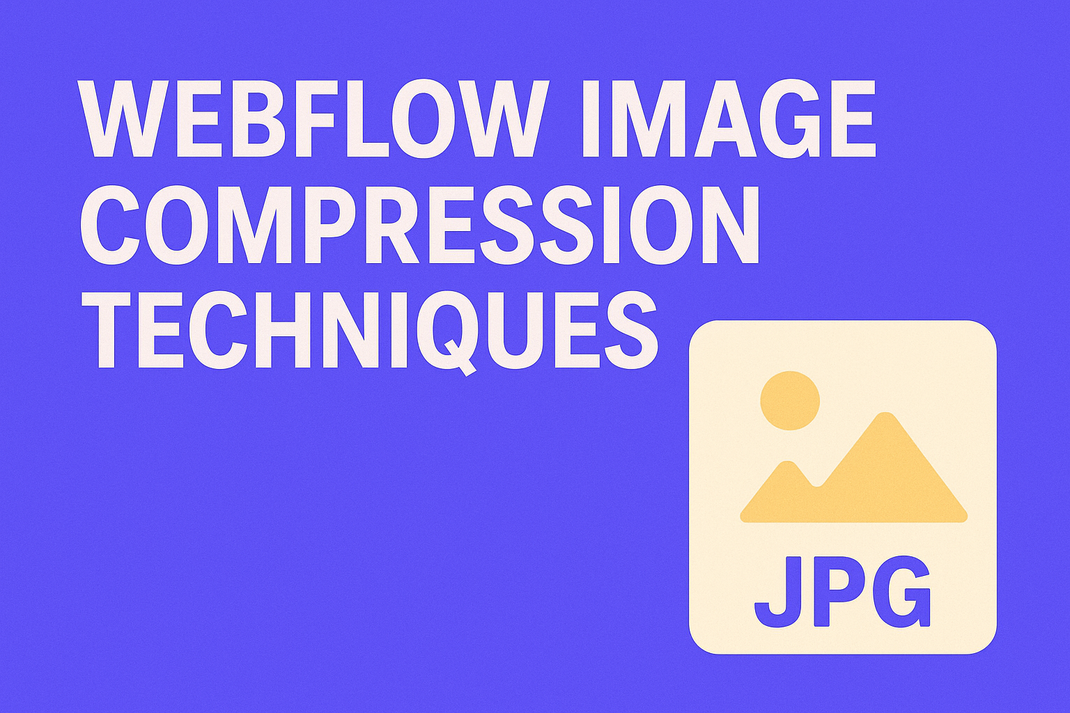 Webflow Image Compression Techniques | Flowspark